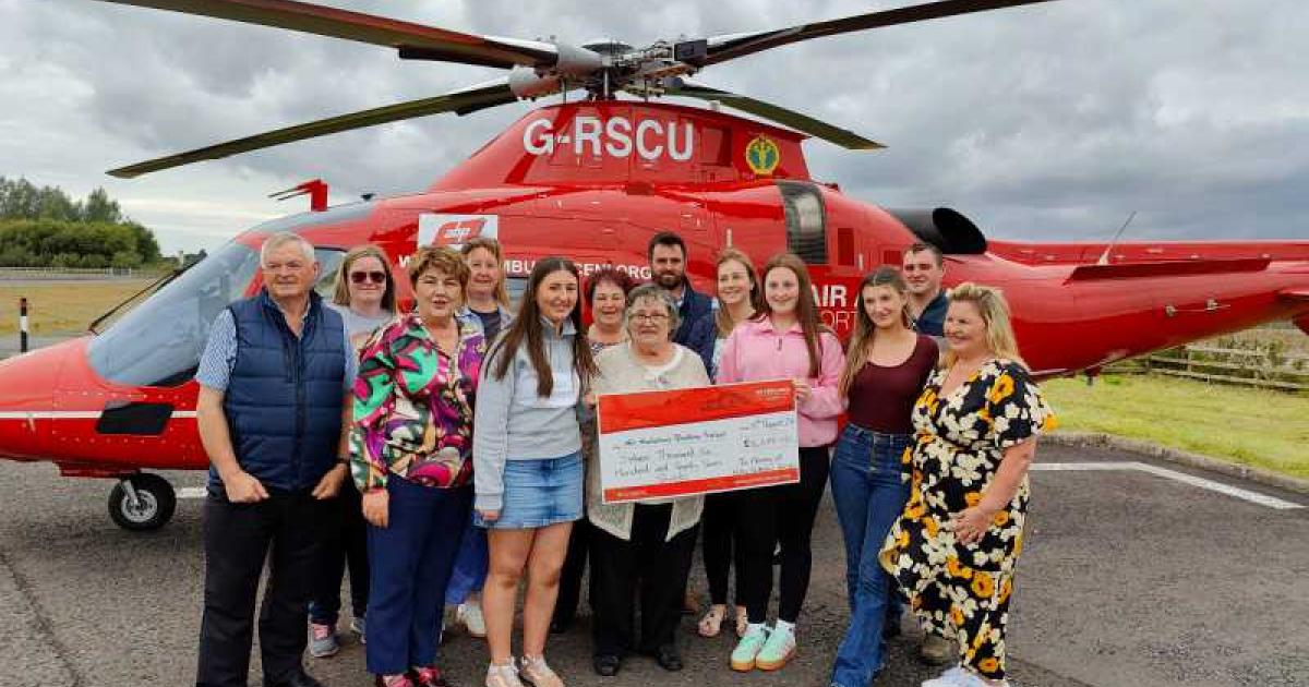 Ward family raise over £16,600 for Air Ambulance NI charity - Photo 1 ...